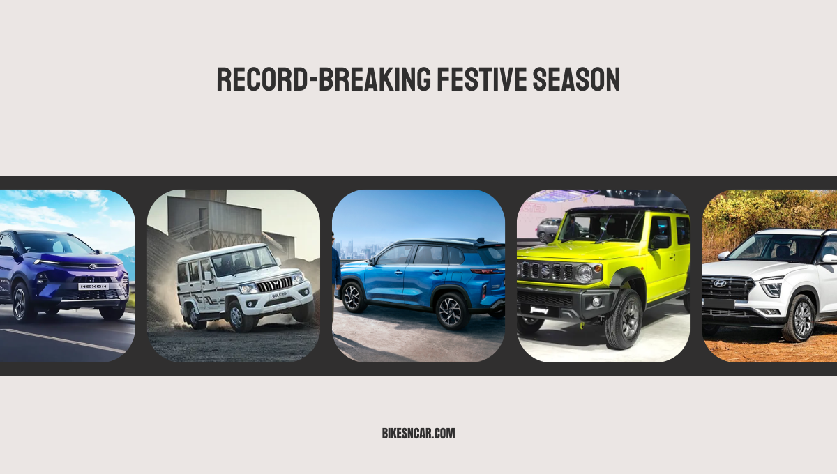 Record-breaking Festive Season: Over 1 Million Cars and SUVs Sold in ...